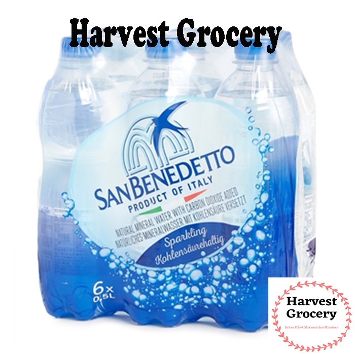 Jual San Benedetto Sparkling Mineral Water Pet 500 ML x 24 Botol | Shopee Indonesia