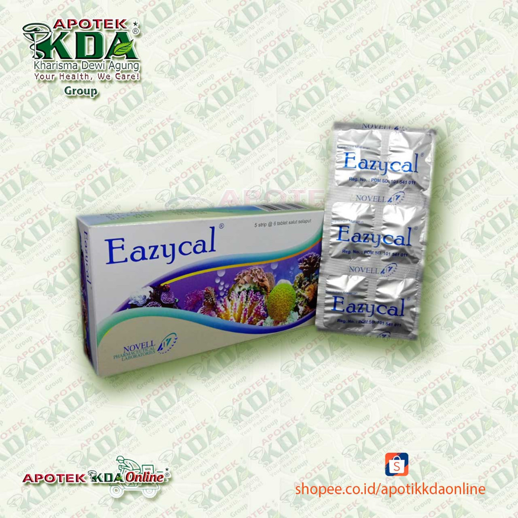 Jual EAZYCAL 1 STRIP 6 TABLET | VITAMIN OTOT, TULANG DAN SENDI | Shopee Indonesia