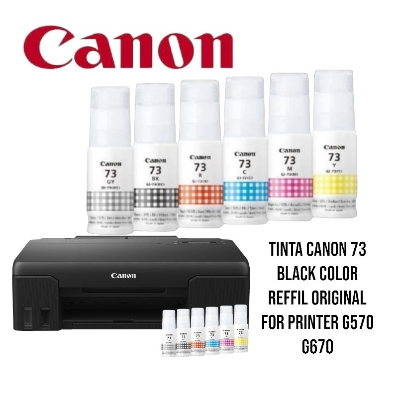 Jual 1SET TINTA CANON PIXMA GI-73 ORIGINAL PREMIUM FOR PRINTER G570 G670 | Shopee Indonesia