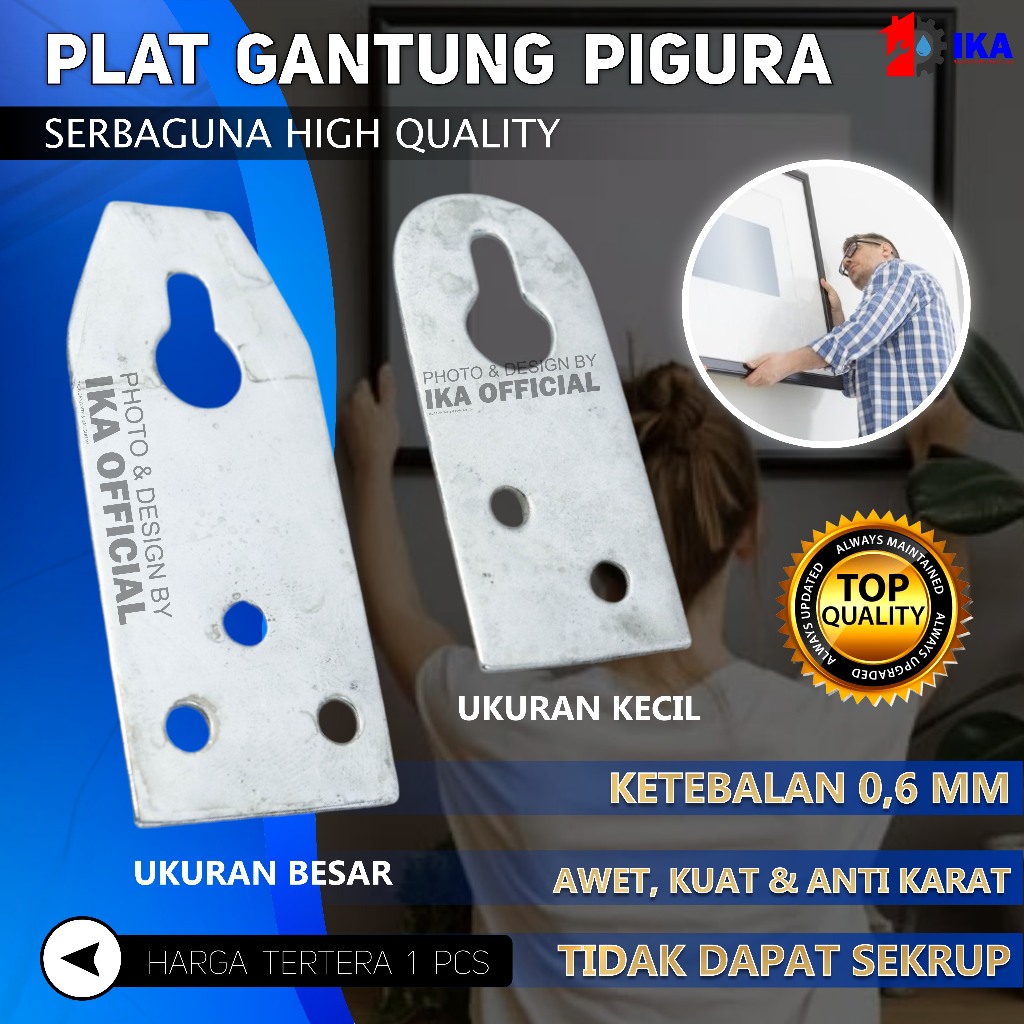 Jual Plat Gantungan Papan Tulis / Pigora / Jam Dinding (Jumbo) GPS ...