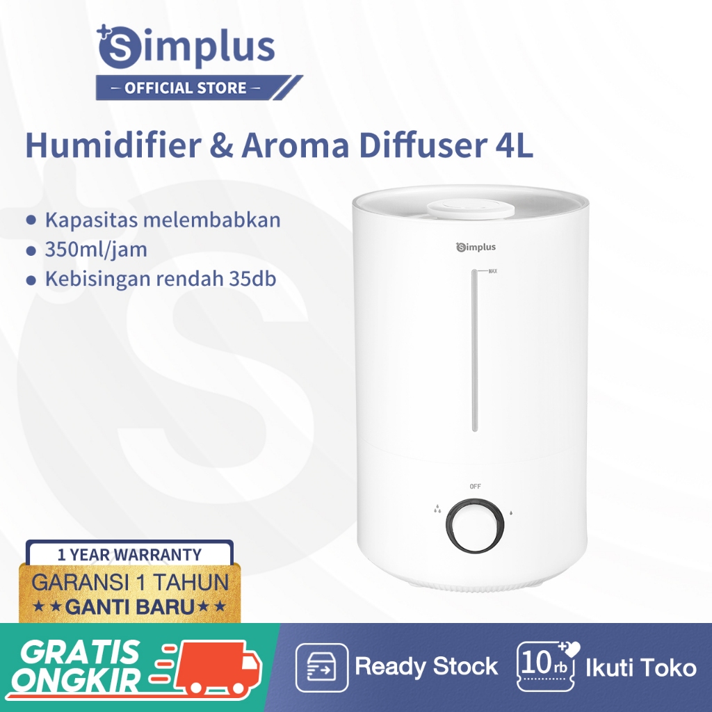 Jual Simplus Smart Humidifier Aroma Diffuser Humidifier Rumah Tangga 4 ...