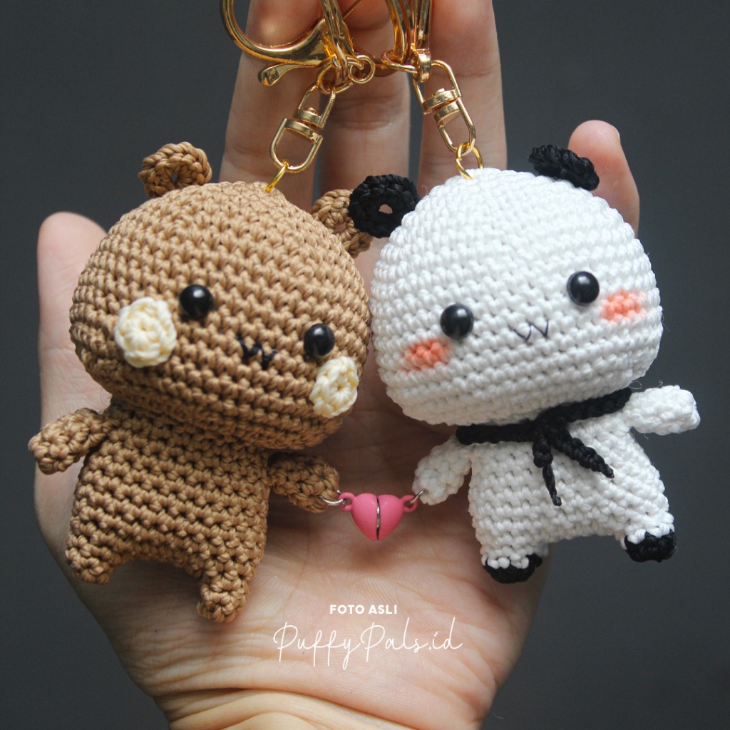 Jual Boneka Rajut Amigurumi Crochet Gantungan Kunci Bubu Dudu Couple ...