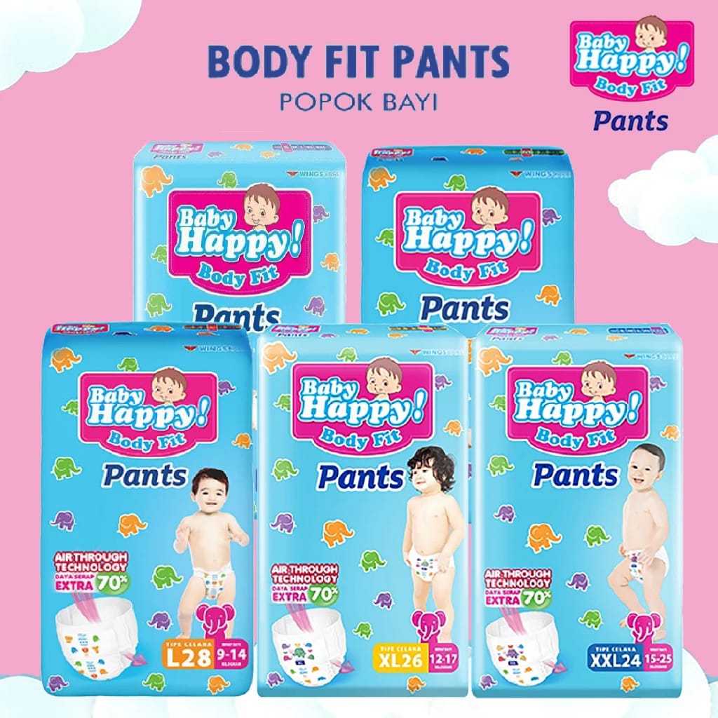 Jual BABY HAPPY POPOK CELANA SEKALI PAKAI BABY HAPPY PANTS - AFL BS ...