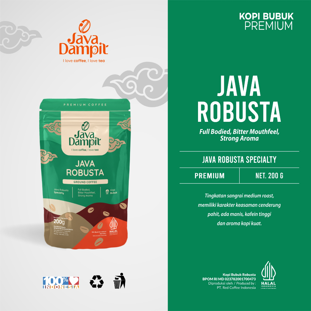 Jual KOPI BUBUK JAVA ROBUSTA DAMPIT 70g & 200g | Shopee Indonesia
