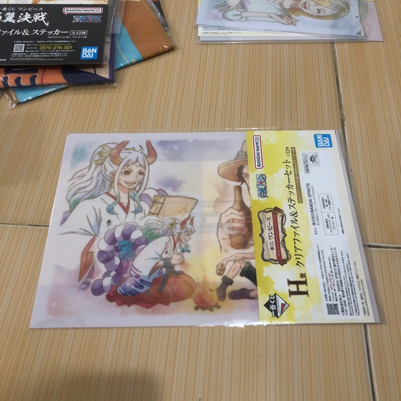 Jual Ichiban Kuji Map File + Stiker Yamato & Ace Original Made in Japan ...