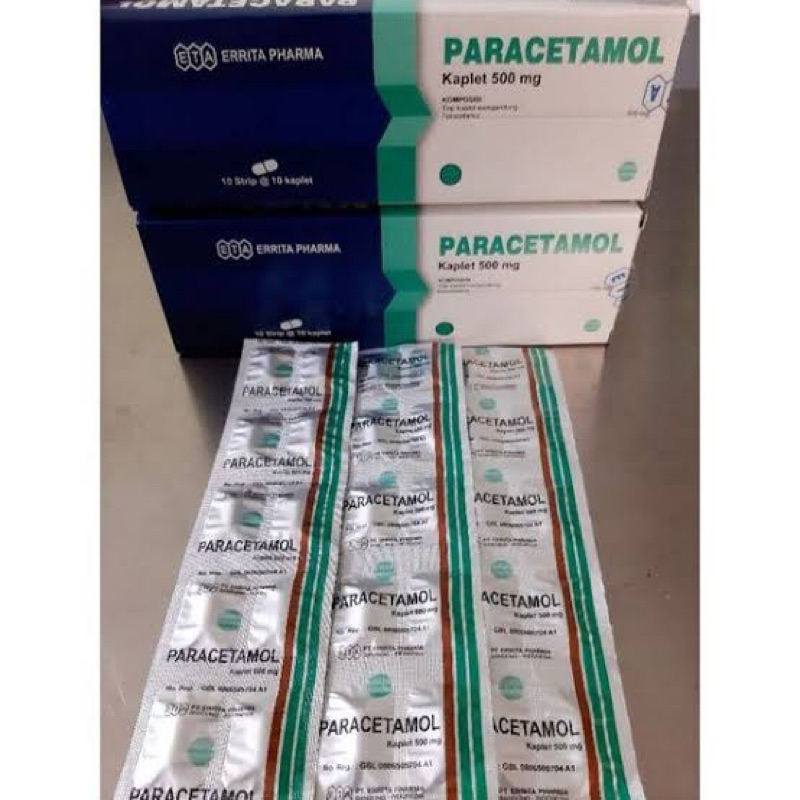 Jual PARACETAMOL ERRITA 500 MG BOX 100 KAPLET | Shopee Indonesia