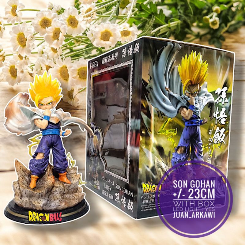 Jual Action Figure Diorama Dragon Ball Son Gohan ( LED Light ) | Shopee ...
