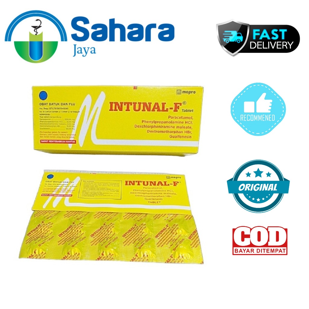 Jual [SJ] Intunal Forte Isi 10 Tablet - Obat Batuk Pilek | Shopee Indonesia