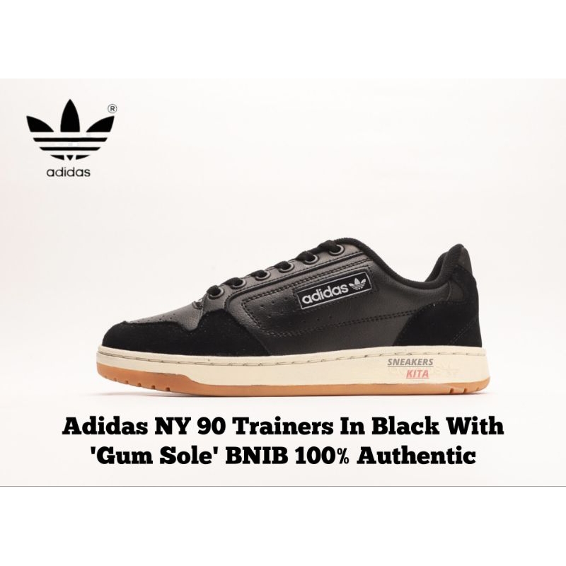 Jual [NEW] Sepatu Adidas NY 90 Ttainers In Black With Gum Sole GX9704 ...