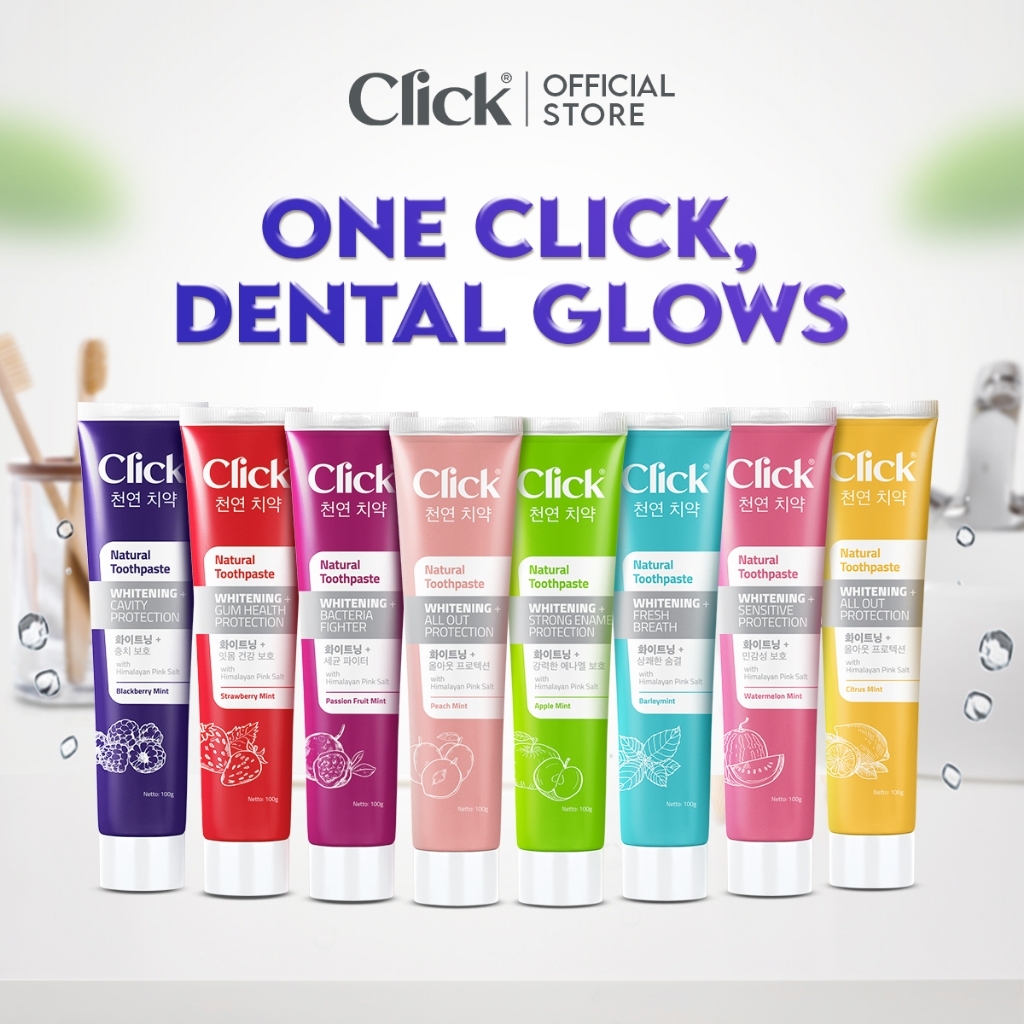 Jual Click Natural Toothpaste Whitening All Variant 100g | Shopee Indonesia Jual Click Natural Toothpaste Whitening All Variant 100g | Shopee Indonesia