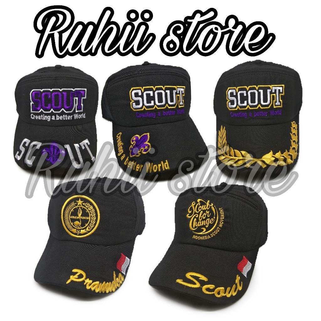 Jual Topi hitam scout pramuka | Shopee Indonesia