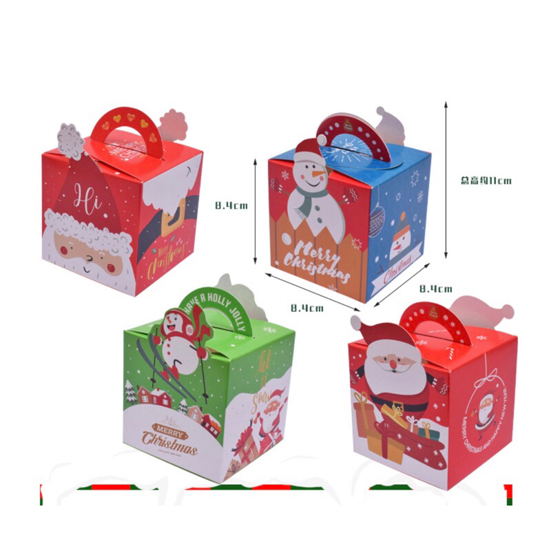 Jual box natal lucu ukuran 8.4x8.4 cm | Shopee Indonesia