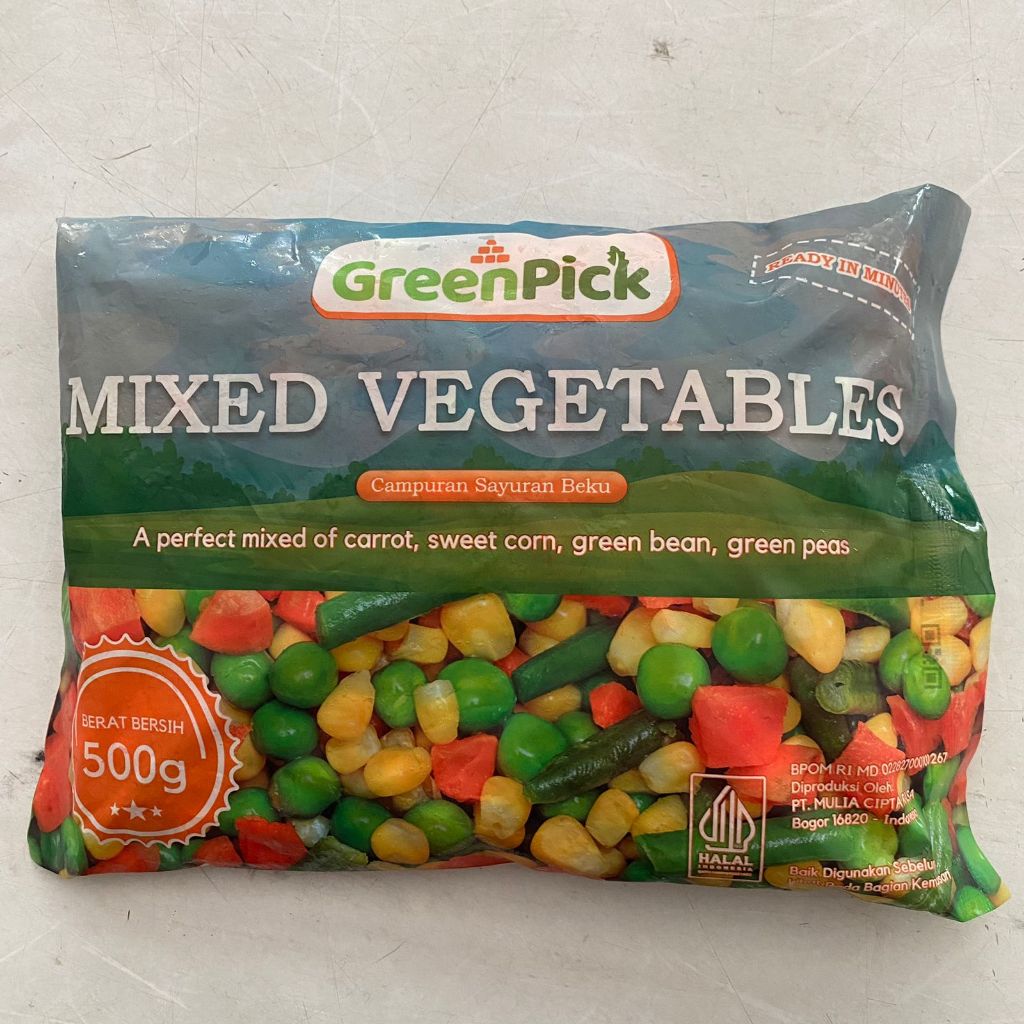 Jual GreenPick Mixed Vegetables 500 Gram | Shopee Indonesia