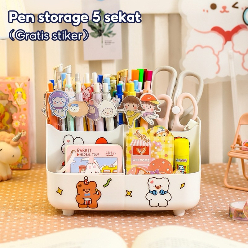 Jual (GRATIS STICKER) Tempat Alat Tulis Lucu / Organizer Serbaguna ...