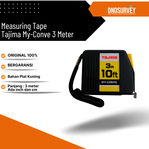 Jual Meteran 3 meter | meteran 5 meter | Measuring Tape Tajima My-Conve | Shopee Indonesia