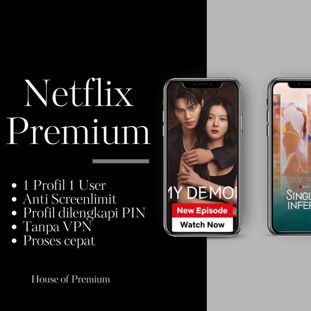 Jual NETFLIX 1 Bulan PREMIUMME UHD 4K TANPA VPN PUAS ANTI HOLD FULL GARANSI DIJAMIN | Shopee ...
