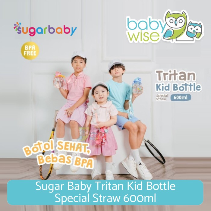 Jual Sugar Baby Tritan Kid Bottle Special Straw 600ml - Botol Minum Anak | Shopee Indonesia