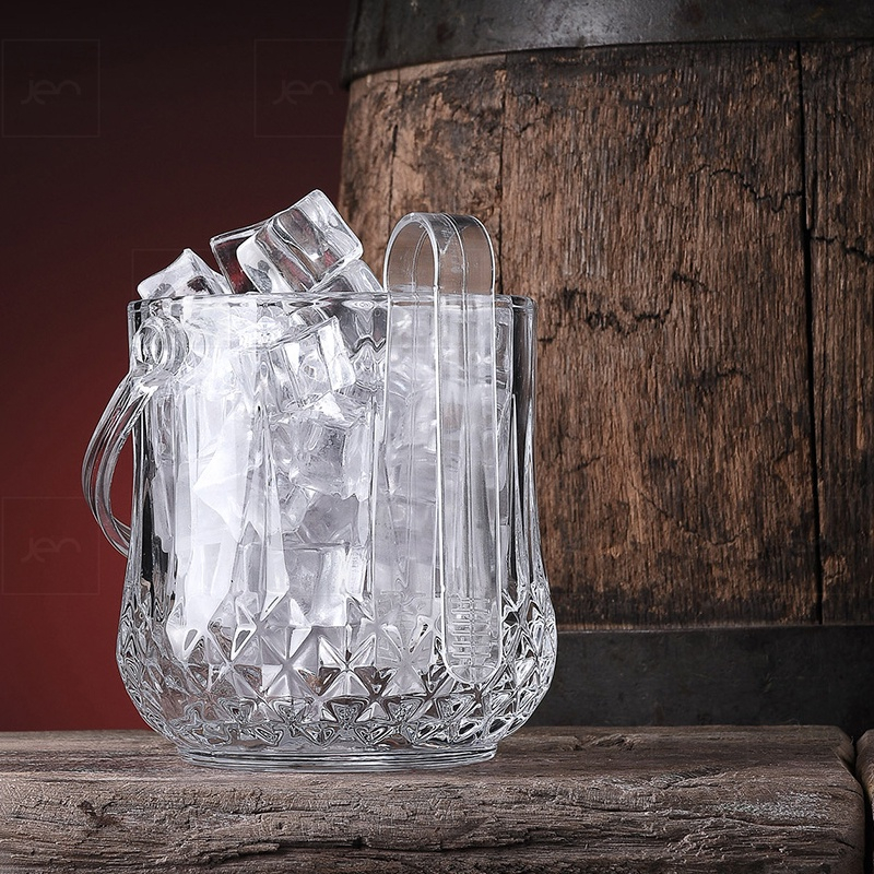 Jual Keranjang Es Batu Ember minuman serbaguna Glass Ice Bucket 1L ...