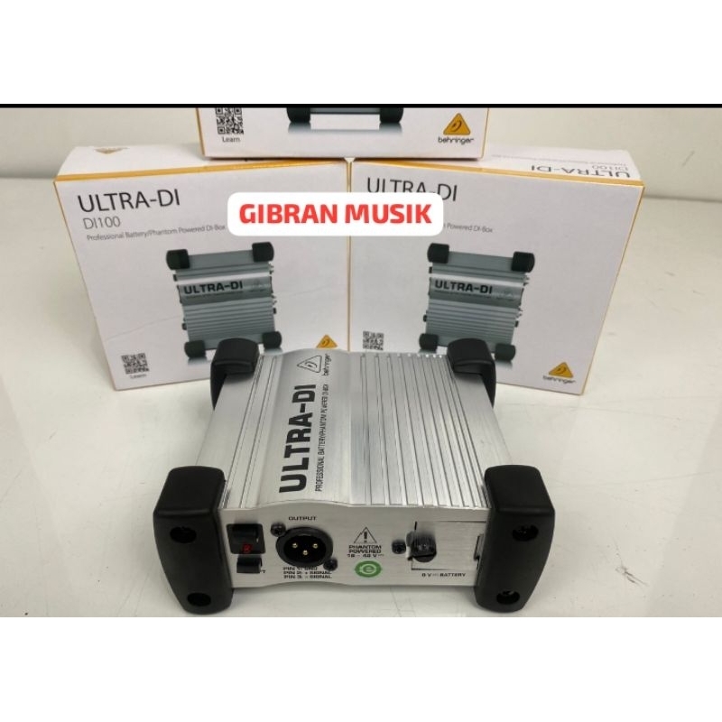 Jual Behringer Ultra-DI100 Professional Battery/ Phantom Powered DI-Box ...