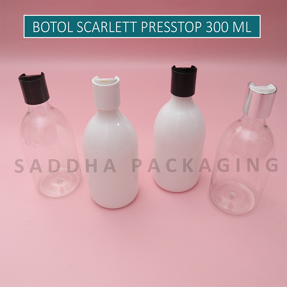 Jual Botol Scarlett 300ml Presstop / BOTOL Presscap 300 ml Transparan ...