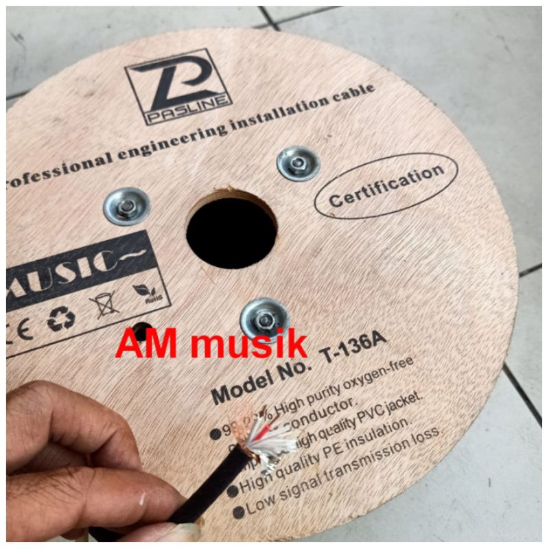 Jual KABEL MICROPHONE/KABEL INSTRUMENT PASLINE T-136A 23 AWG SERABUT ...