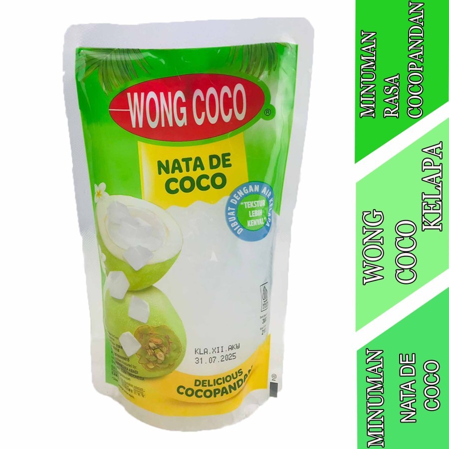 Jual Minuman Rasa Cocopandan - Wong Coco - Nata De Coco - 360g | Shopee ...