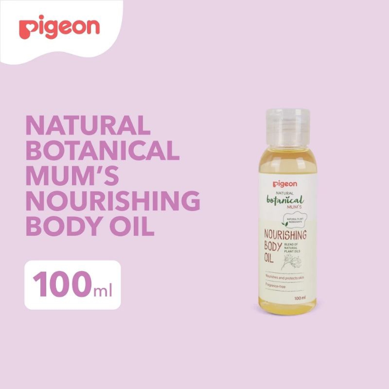 Jual Pigeon Botanical Mum's Nourishing Body Oil 100ML | Shopee Indonesia