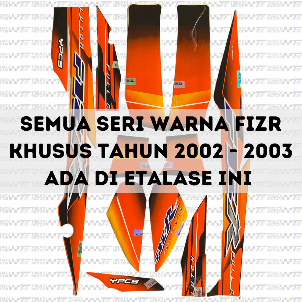Jual STRIPING YAMAHA FIZR 2002 - 2003 STICKER FIZR LIS LIST F1ZR YAMAHA ...