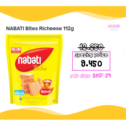 Jual NABATI Bites Richeese 112 gram | Shopee Indonesia
