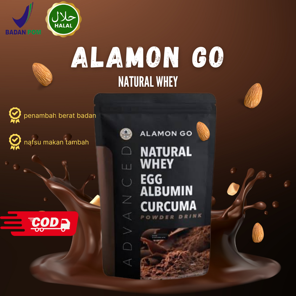 Jual Penambah Berat Badan ALAMON GO NATURAL WHEY + ALBUMIN + CURCUMA ...