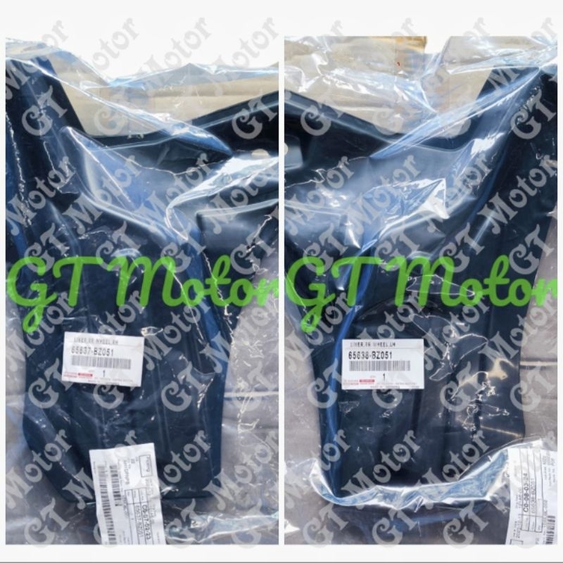 Jual 65637-BZ051 65638-BZ051 Liner Rear Wheel Liner Inner Fender ...