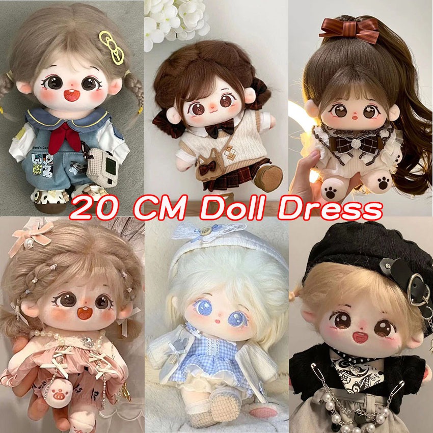Jual ⚡ Ready Stock ⚡Cotton doll Clothes 20cm Doll clothes Plush Toy ...