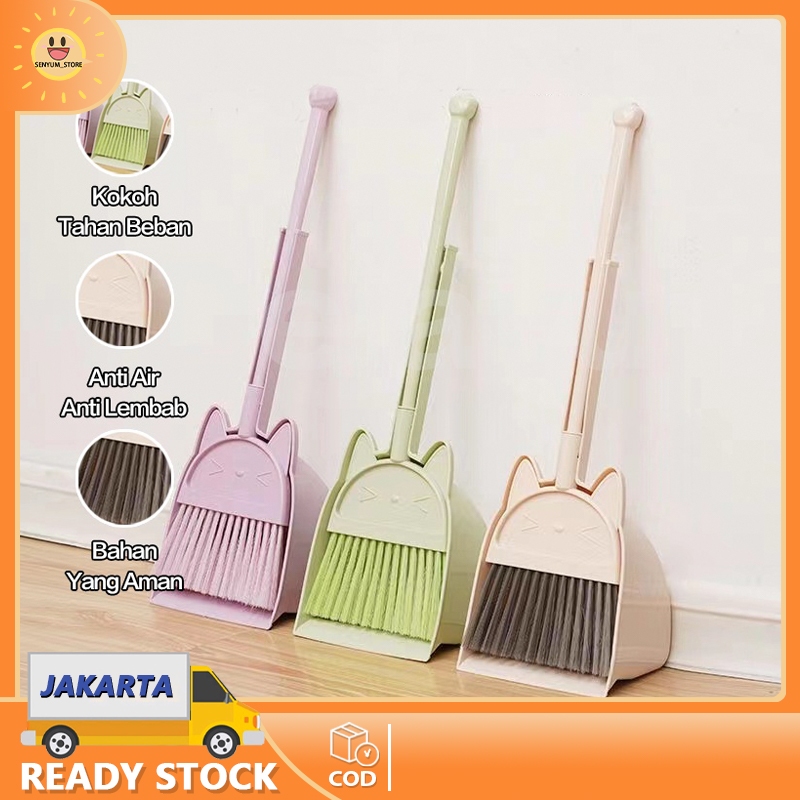 Jual Sapu Lantai Mini Sapu Anak-Anak Set Pengki Sekop Sampah Dustpan ...