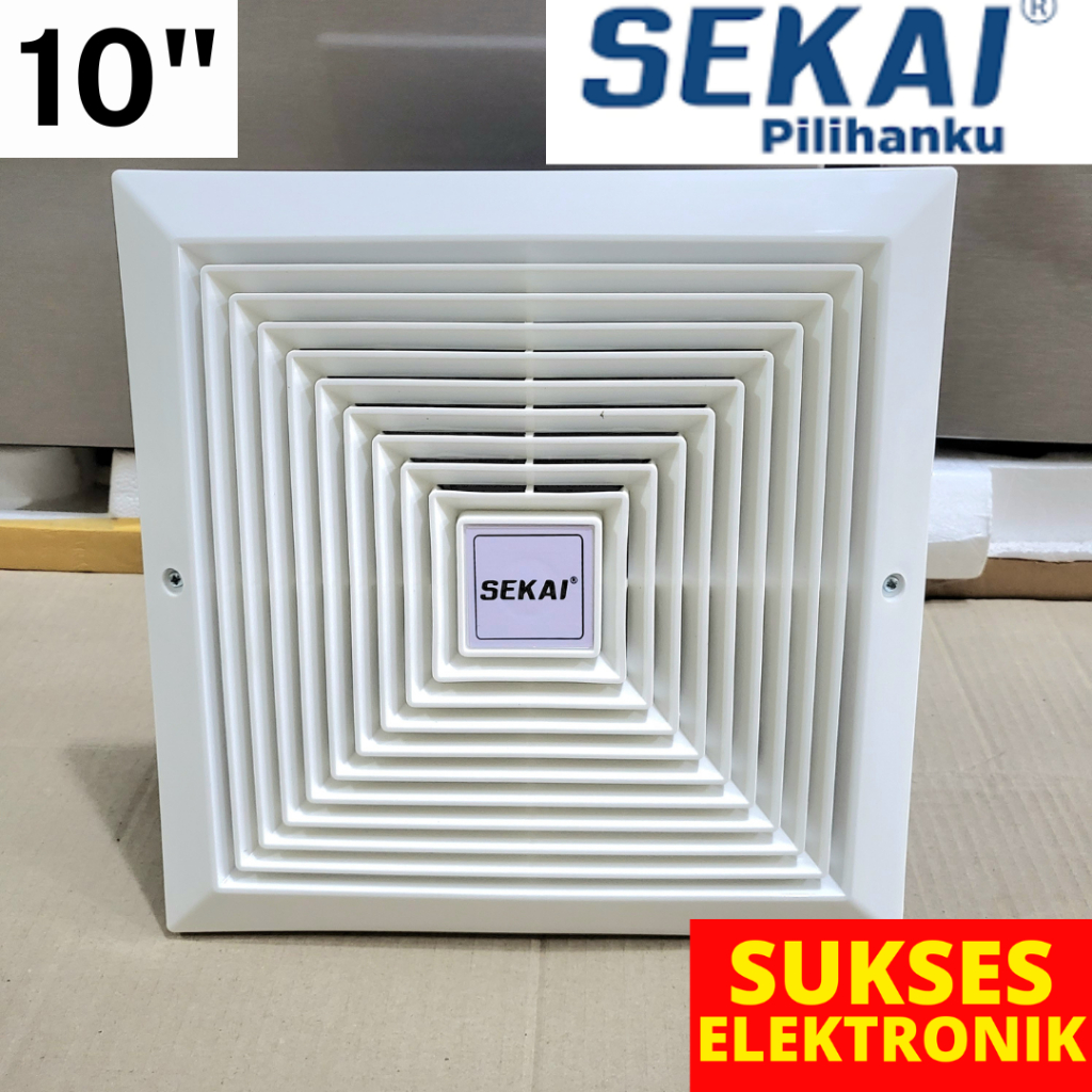 Jual Kipas Exhaust 1 Arah SEKAI 10 IN / Kipas Penghisap Bau Dapur Kamar ...