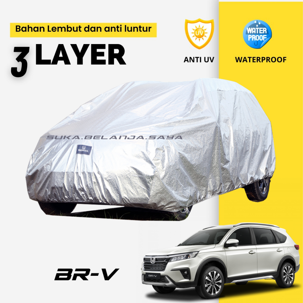 Jual 3 LAYER OUTDOOR PREMIUM All NEW BRV Body Cover Mobil brv Sarung ...