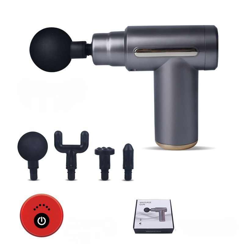 Jual Massage Gun 4 IN 1 Electric Portable USB Kabel Alat Terapi Otot ...
