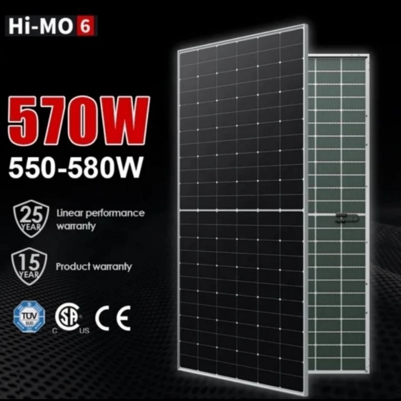 Jual Panel Surya Solar cell LONGI HiMo6 570 Watt Crystalline ...
