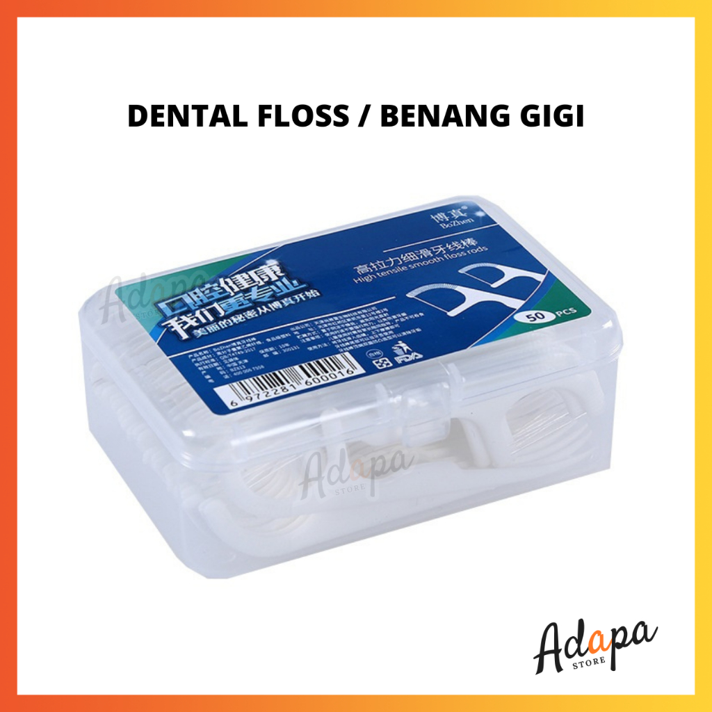 Jual ADAPA Dental Floss Benang Gigi / Benang Tusuk Gigi Pembersih Sela ...