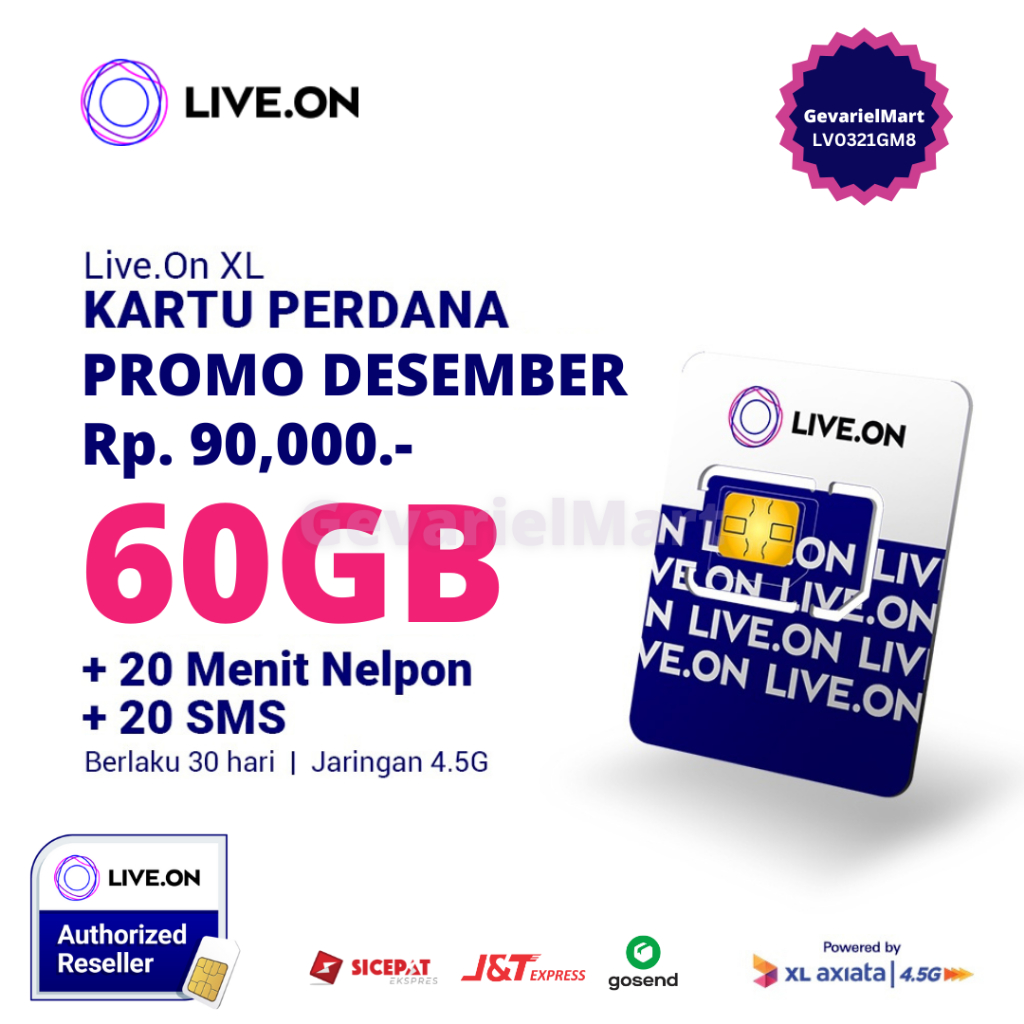 Jual [AKTIF] Kartu Perdana Internet XL Live On Langsung Pakai | Shopee ...
