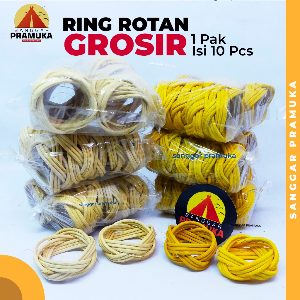 Jual Ring Rotan Per Bungkus Isi 10 / Ring Hasduk Rotan | Shopee Indonesia
