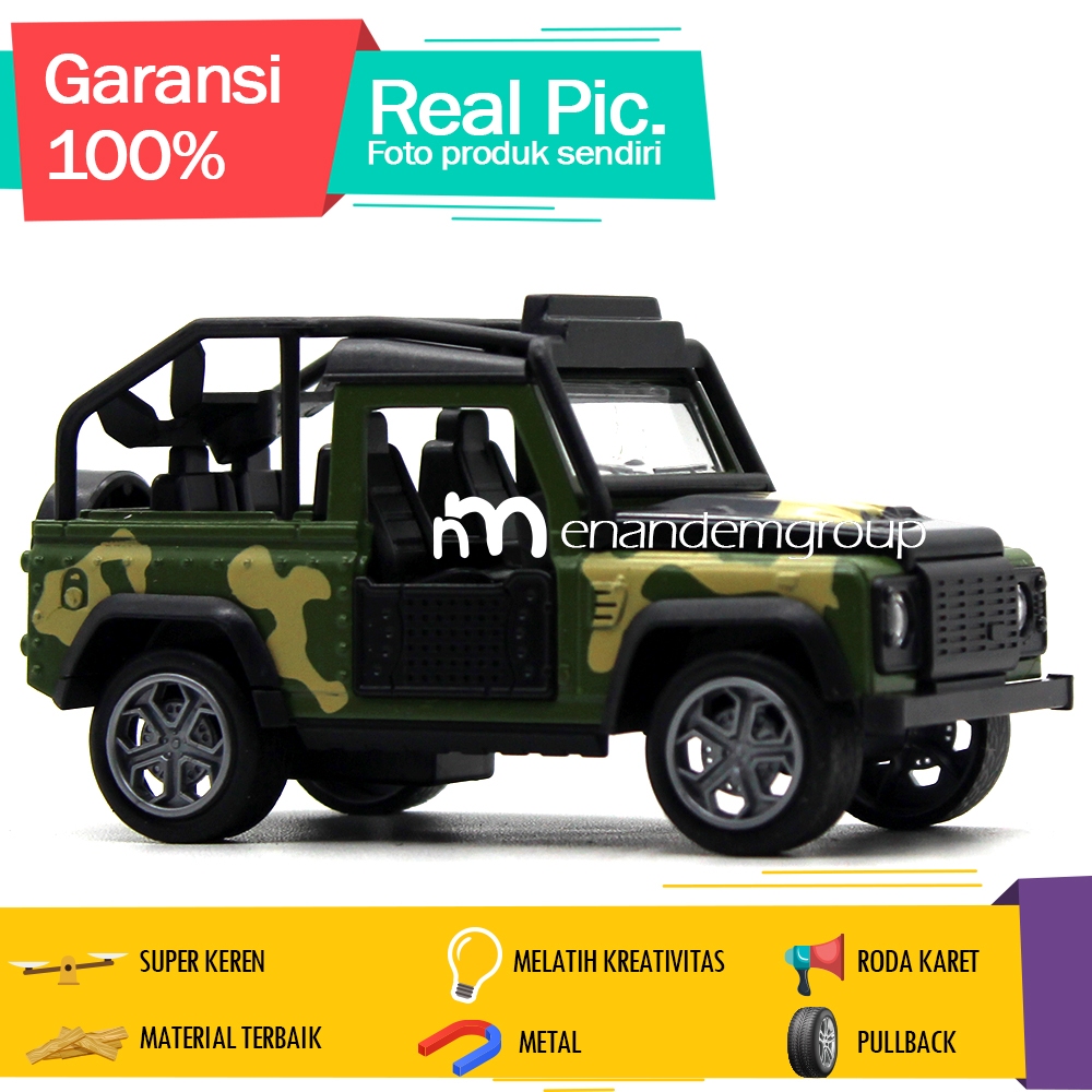 Jual Diecast Mainan Mobil Miniatur Jeep SUV Militer Army WGT Car ...