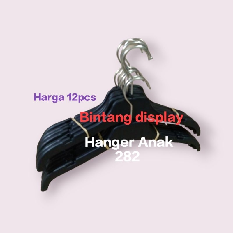 Jual Hanger Anak Type 282 Hitam (Harga 12pcs) | Shopee Indonesia