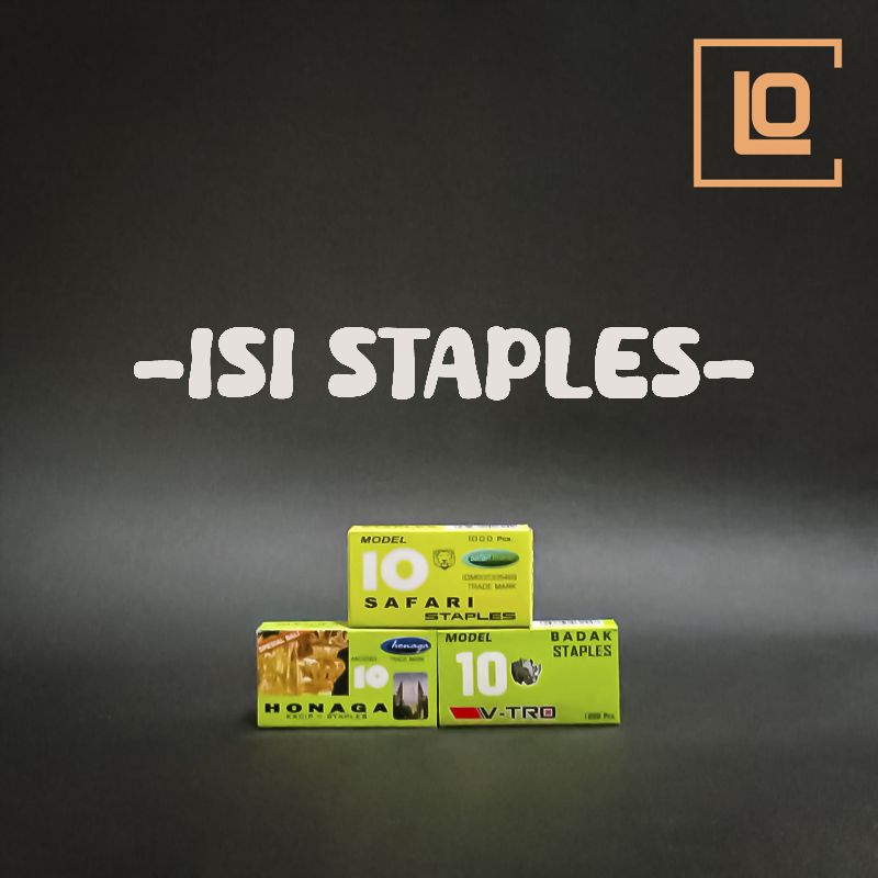 Jual Isi Staples No.10 Merk Safari, Badak dan Honaga | Shopee Indonesia