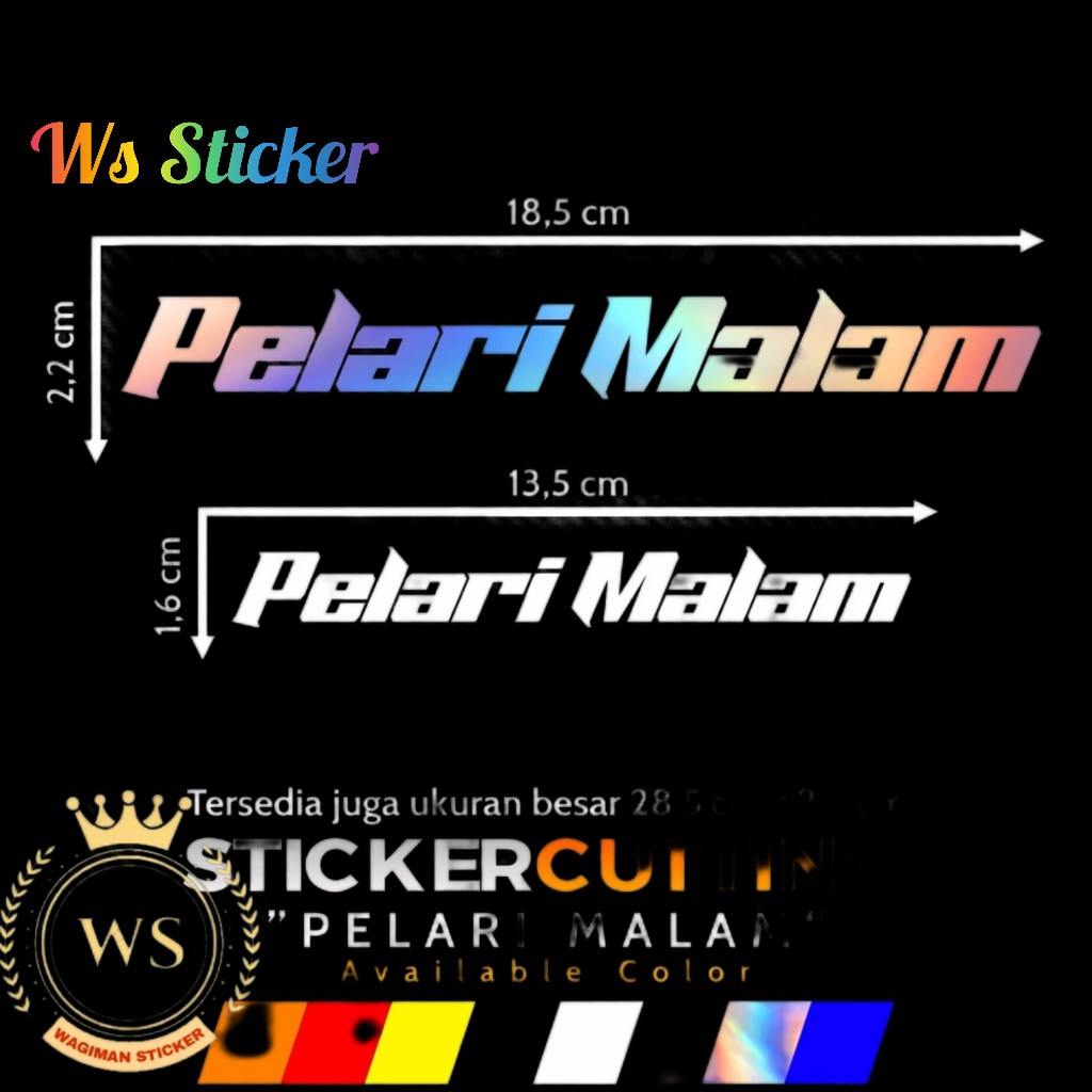 Jual Stiker Pelari Malam Sticker Viral | Shopee Indonesia