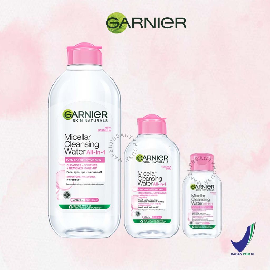 Jual GARNIER Micellar Cleansing Water Pink 50ml / 125ml / 400ml ...