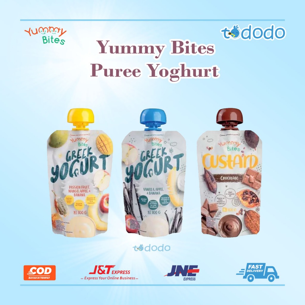 Jual Yogurt Cemilan Bayi Yummy Bites Puree Yoghurt 9 Bulan 100gr ...