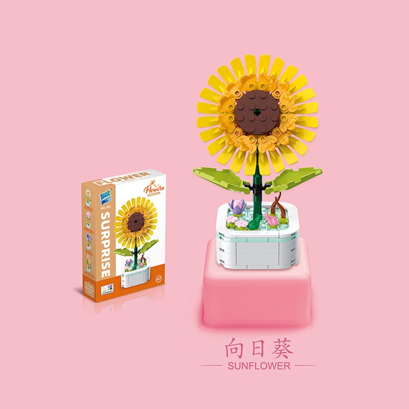 Jual TweedyJkt - Blok Bunga Kecil / Block Building Blocks Flowers / DIY ...