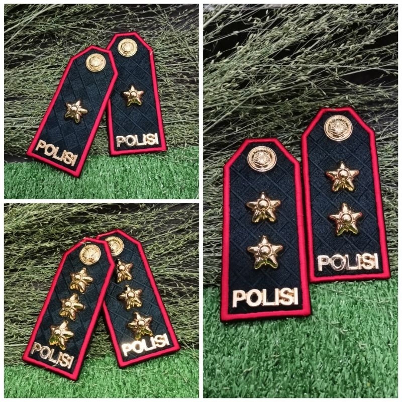 Jual pangkat pdu polisi kompol/akbp/kombes exlusive mewah lis merah ...