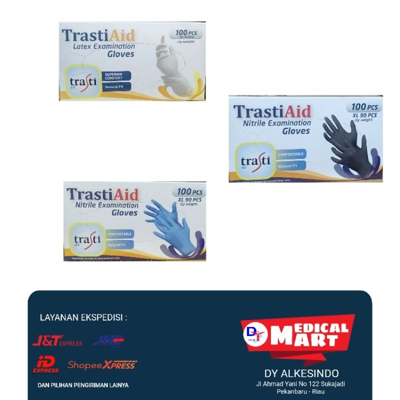 Jual Sarung Tangan Trasti / Handscoon Trasti isi 100 pcs | Shopee Indonesia