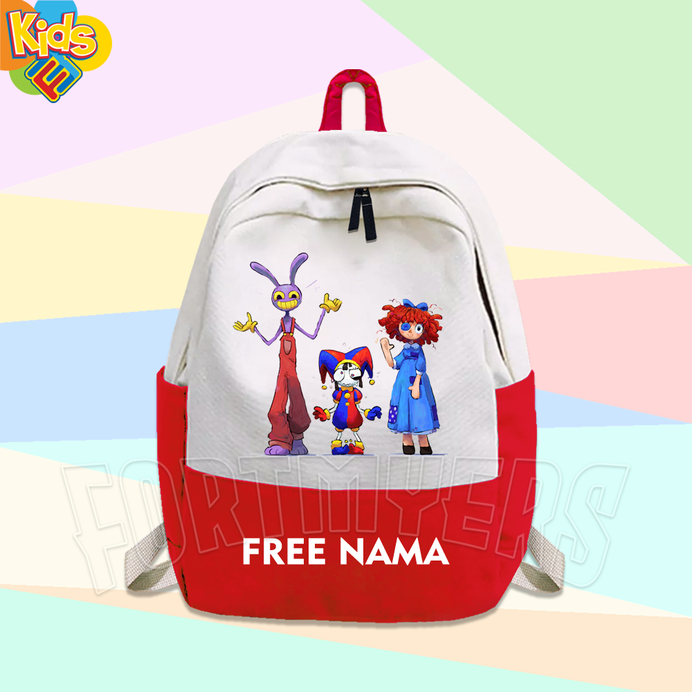 Jual TAS RANSEL ANAK TAS SEKOLAH ANAK THE AMAZING DIGITAL CIRCUS FREE ...